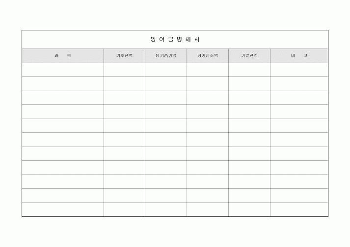 서식 미리보기