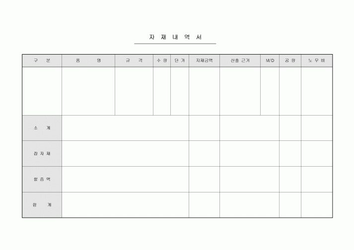 서식 미리보기