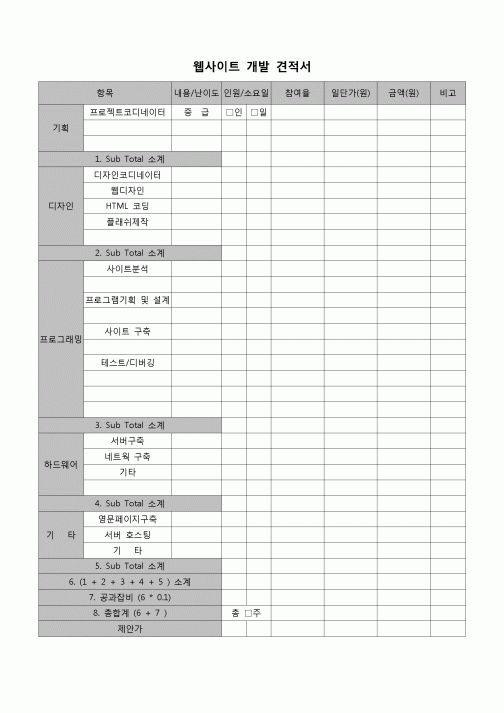 서식 미리보기