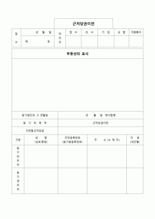 서식 미리보기