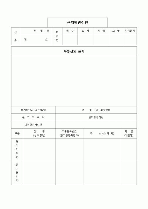 서식 미리보기