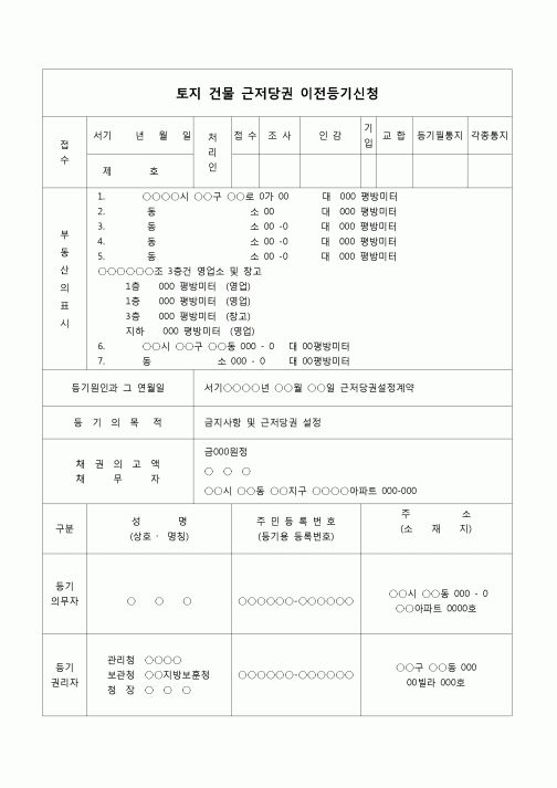 서식 미리보기
