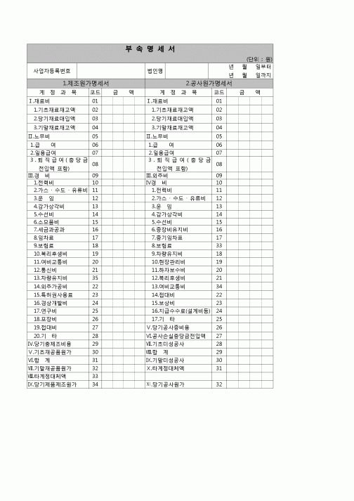 서식 미리보기