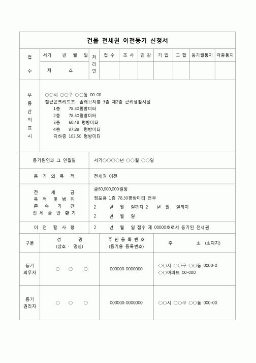 서식 미리보기